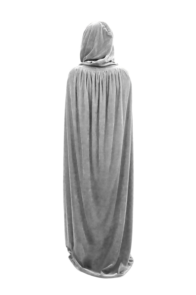 Adult Grey Velvet Cloak | Little Adventures